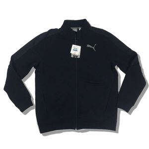 Puma | Jackets & Coats | Nwt Puma Black Fleece Lined Track Jacket B27 ...